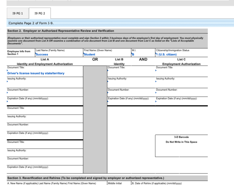 Us Passport Issuing Authority On I 9 Form