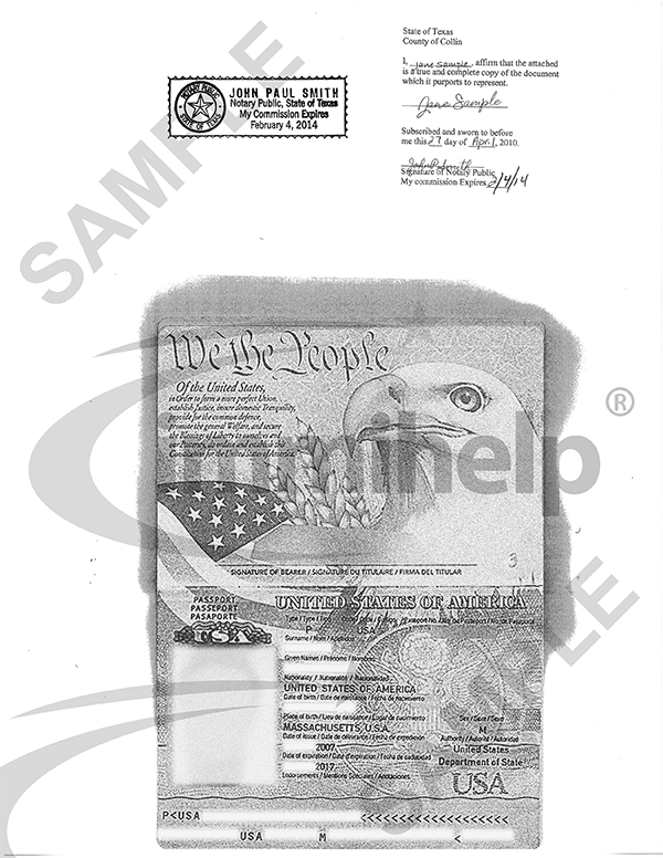 Us Passport Application Form Sample